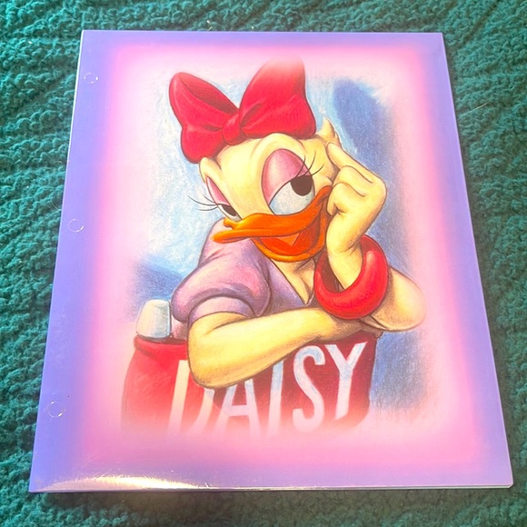 Disney | Office | Vintage 9s Disney Daisy Duck Pocket Folder | Poshmark